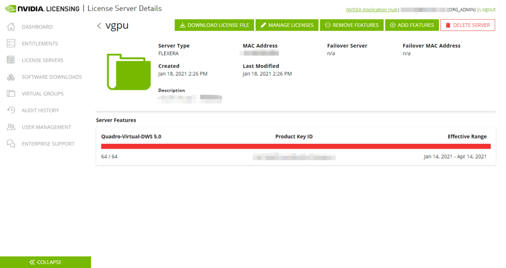 配置NVIDIA License Server-星域 Start