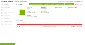 配置NVIDIA License Server-星域 Start
