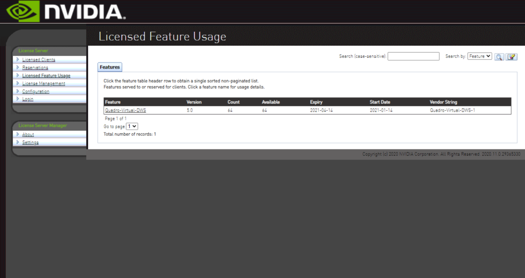 配置NVIDIA License Server-星域 Start