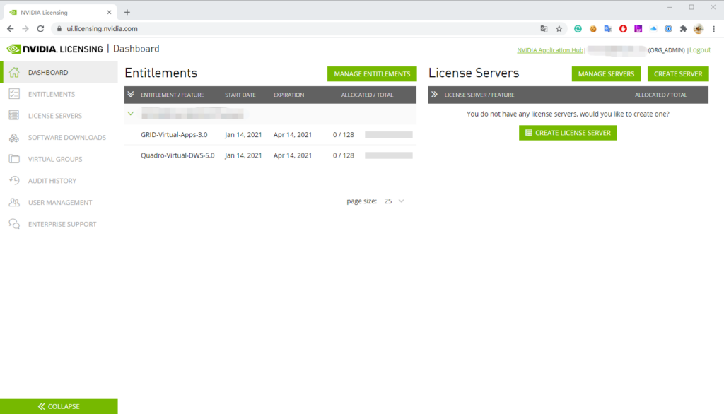 申请NVIDIA vGPU License-星域 Start